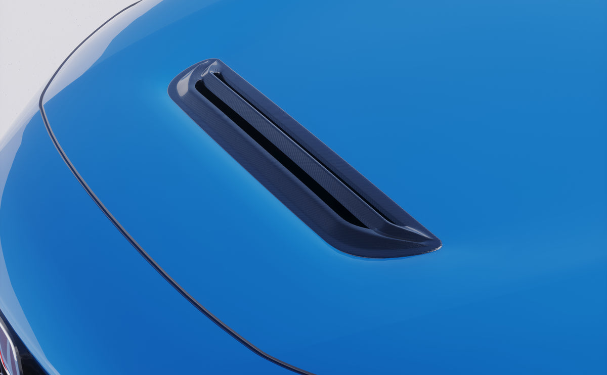 CIVIC TYPE-R FL5 DRY CARBON FIBER HOOD VENT – DARK MATTER CARBON