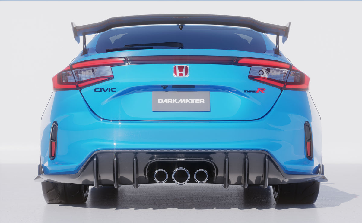 CIVIC TYPE-R FL5 DRY CARBON REAR DIFFUSER – DARK MATTER CARBON
